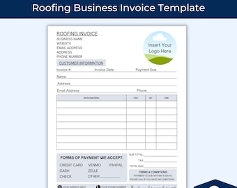 Roofing Business Receipt Template, Contractor Accounting, Rehab Project ...