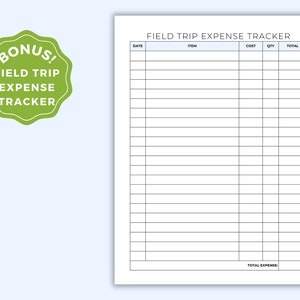 Field Trip Planner, Post Trip Evaluation, Student Report, Field Trip ...