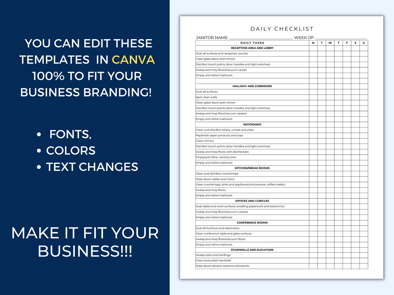 Commercial Cleaning, Cleaning Business Checklist, Office Cleaning ...