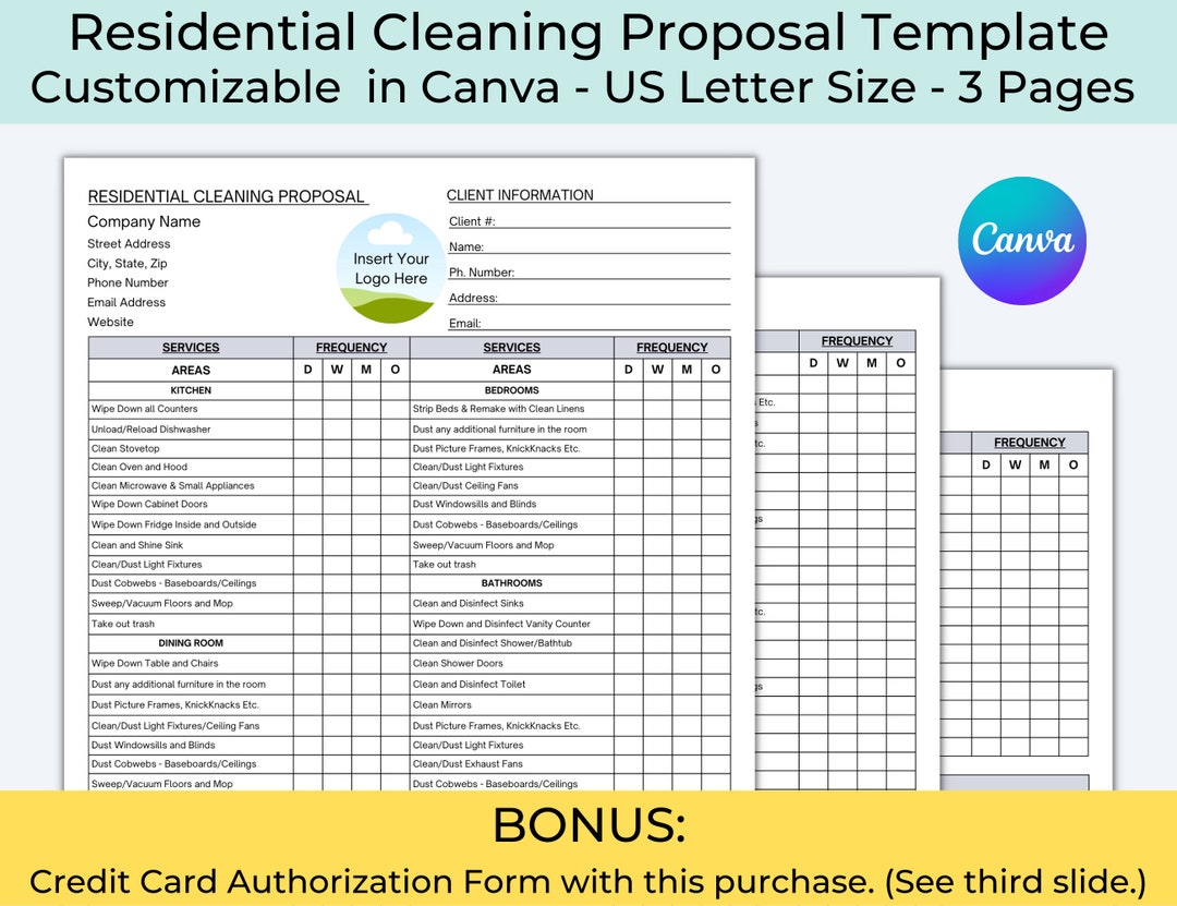 Cleaning Service Proposal, Residential Cleaning Business, Cleaning ...