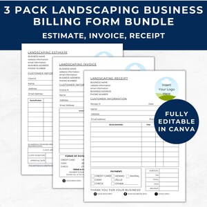 Landscaping Estimate, Invoice Template Landscaping, Lawn Care Receipt ...