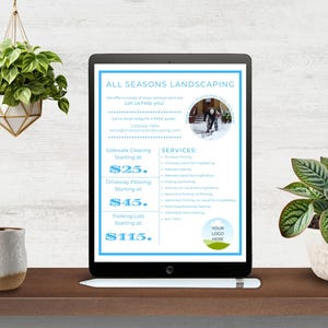 Editable Snow Plowing Flyers, Snow Blowing Flyer, Snow Removal Flyer ...