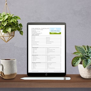 Rental Car Checklist, Vehicle Inspection Checklist, Automotive Lease ...