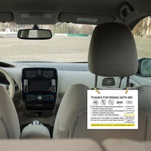 Printable Rideshare Sign, Rideshare Editable Template, Uber Sign, Lyft ...