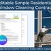 Window Washing Contract, Window Washing Service, Canva Editable ...
