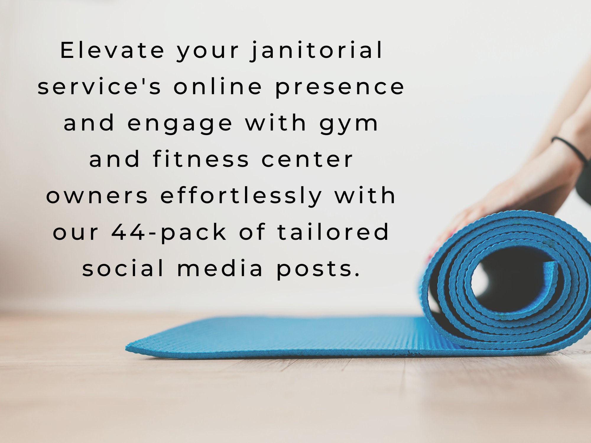 Editable Social Media Posts, Janitor Service for Gym Owners, Fitness ...