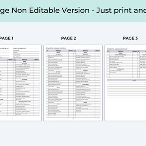 Cleaning Checklist, Cleaning Frequency Chart, Cleaning Schedule ...