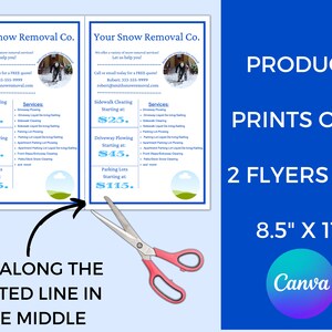 Editable Snow Plowing Flyers, Snow Blowing Flyer, Snow Removal Flyer ...