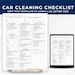 Car Cleaning Checklist, Vehicle Cleaning Prep, Auto Care, Dealership ...