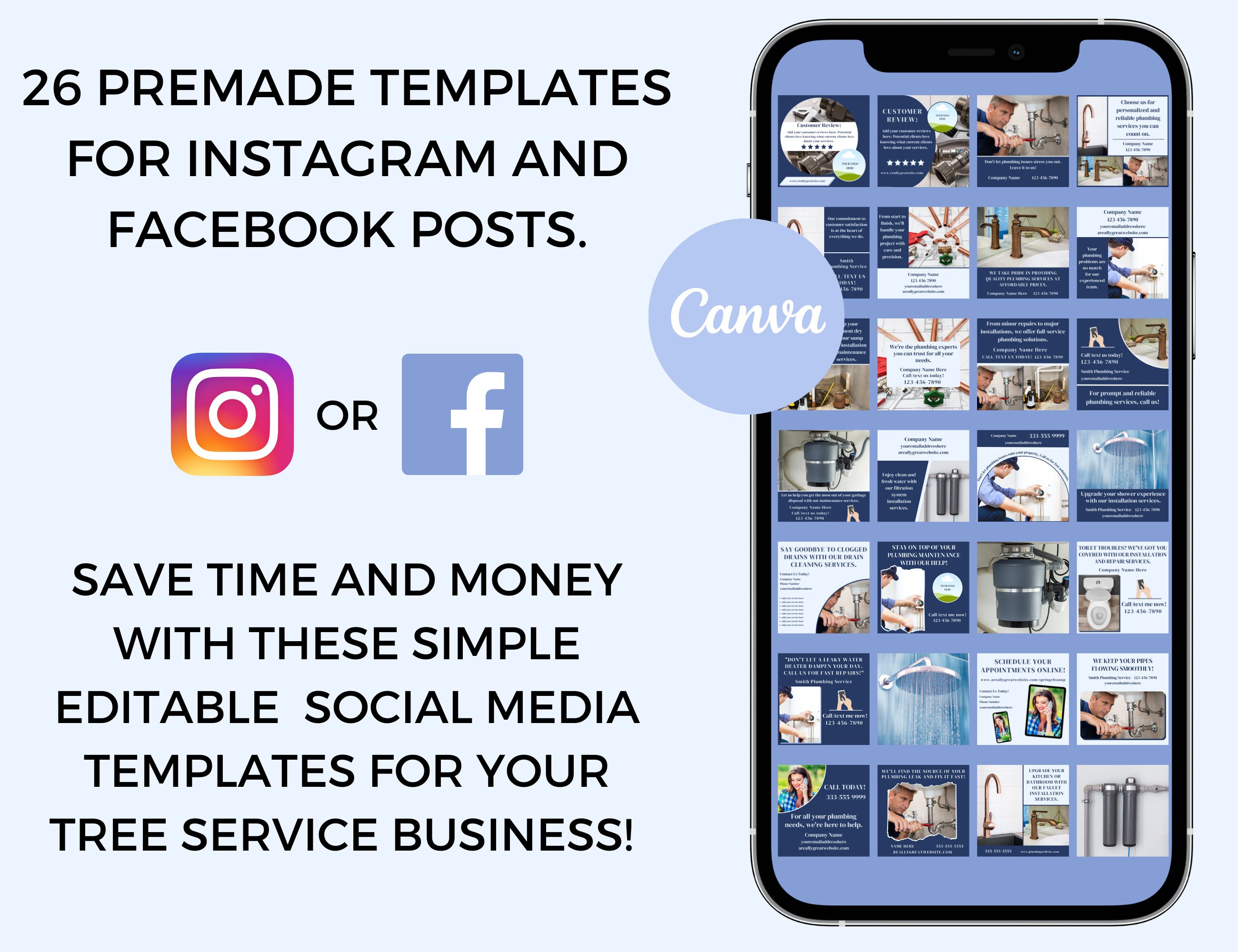 Instagram Post for Plumbing Service, Facebook Post for Plumbers, Social ...