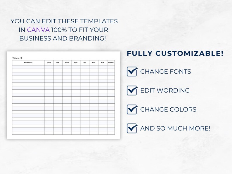 Employee Schedule, Weekly Schedule, Daily Schedule, Work Schedule Tool ...