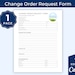 Change Order Request Form Template, Contractor, Construction, Builder ...