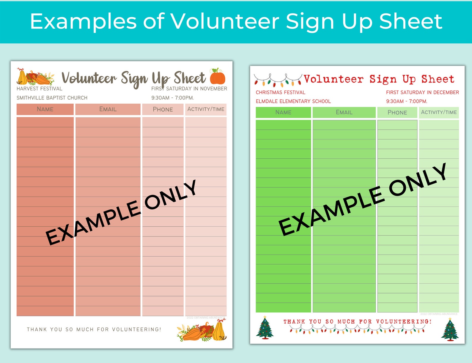 Editable Sign up Sheet, Printable Sign up Sheet, Sign up Template ...