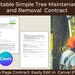 Tree Trimming Contract Template, Tree Removal Service Agreement, Canva ...