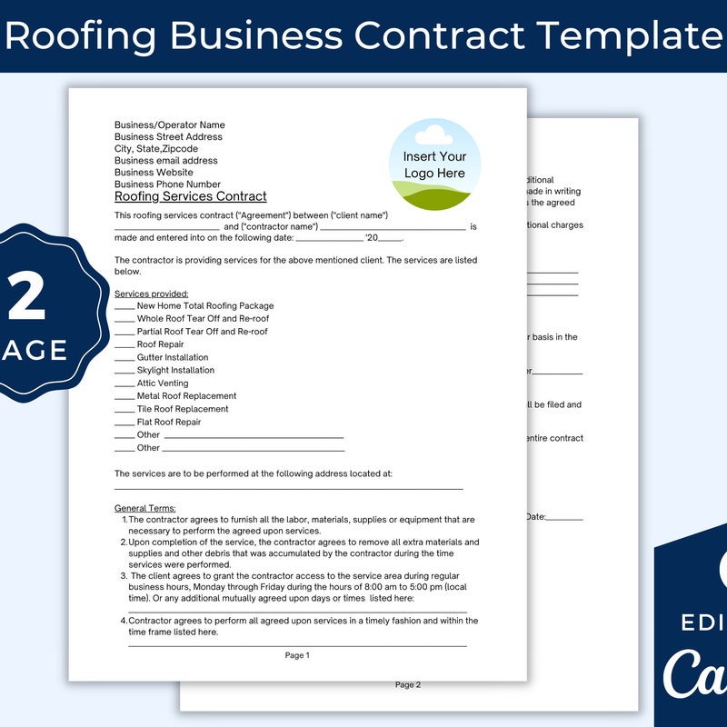 Gutter Contract - Etsy