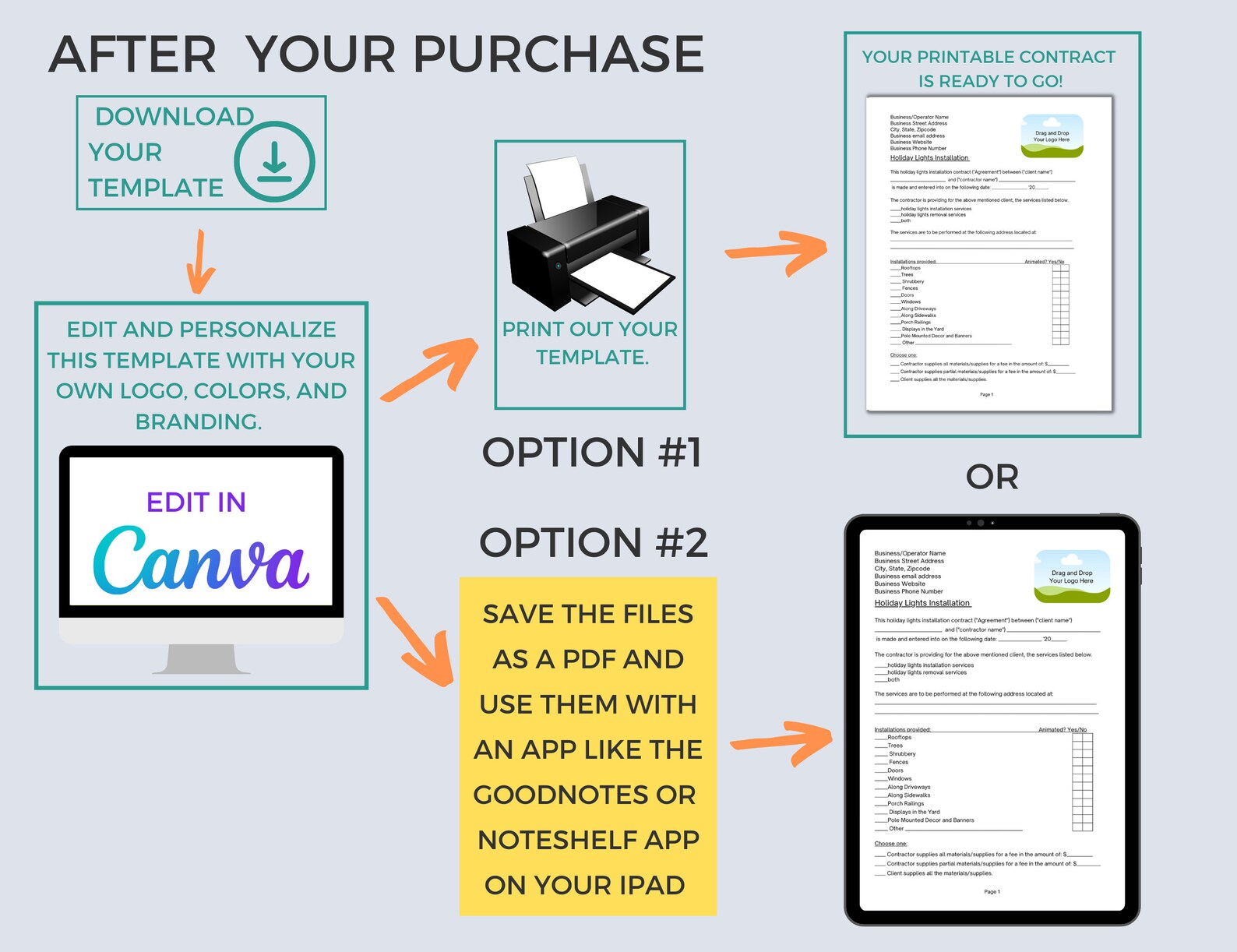 Christmas Light Installation Contract, Holiday Lighting Contract ...