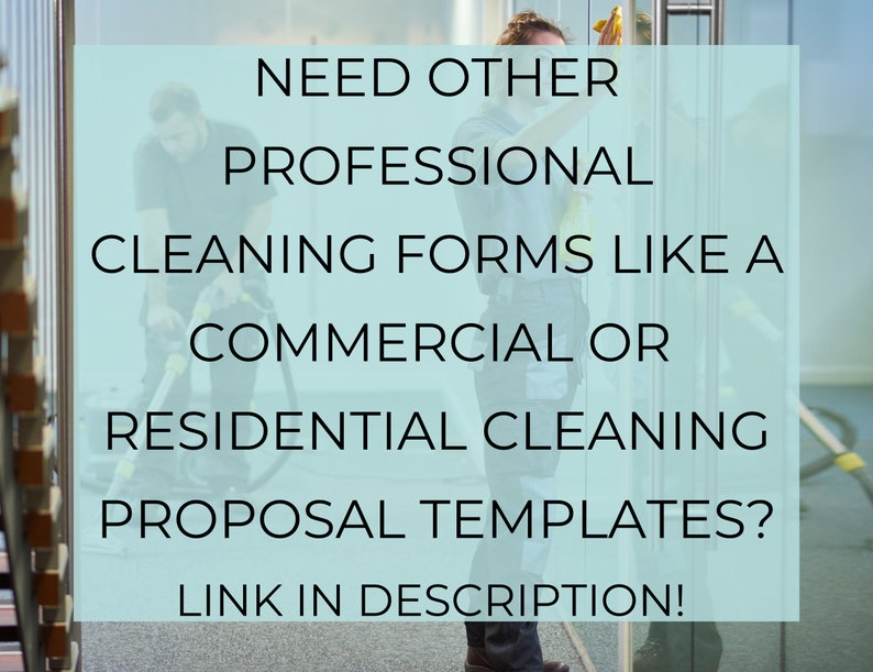 Checklist for Cleaning Service, Janitorial Cleaning Checklist ...