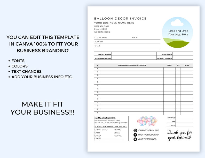Balloon Decor Invoice, Balloon Decorations, Balloon Artist, Balloon ...