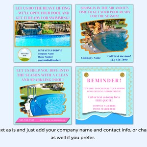 Instagram Post for Swimming Pool Business, Facebook Post for Pool ...