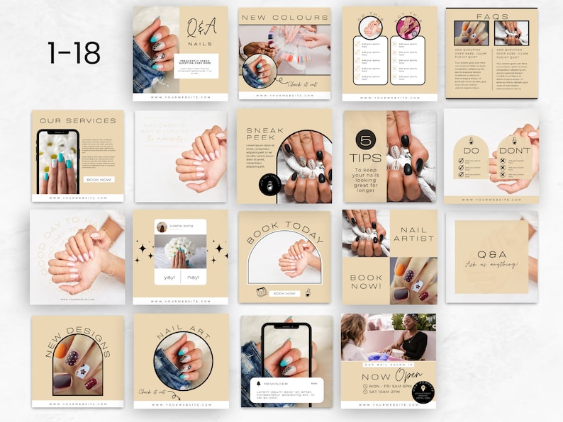 Nail Artist Social Media, Nail Tech Post, Nail Tech Content, Champagne ...