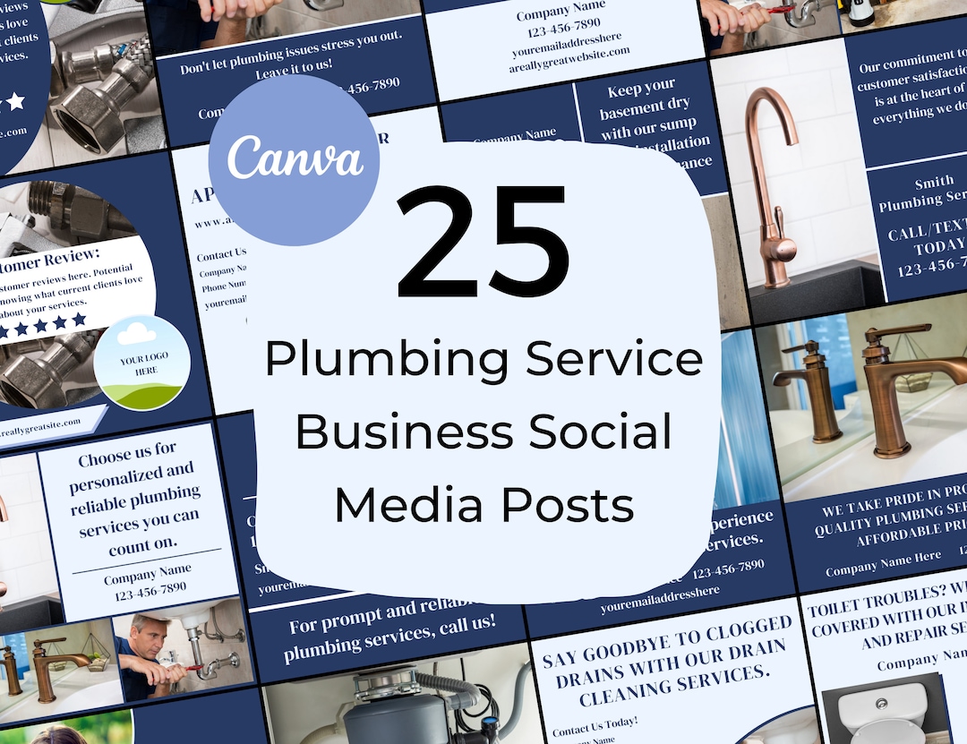 Instagram Post for Plumbing Service, Facebook Post for Plumbers, Social ...