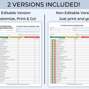 Vehicle Inspection Checklist, 27 Point Vehicle Inspection Checklist ...