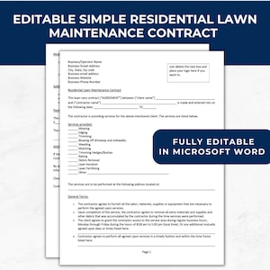 Landscape Contract, Residential Lawn Maintenance, Lawn Mowing, Yard ...