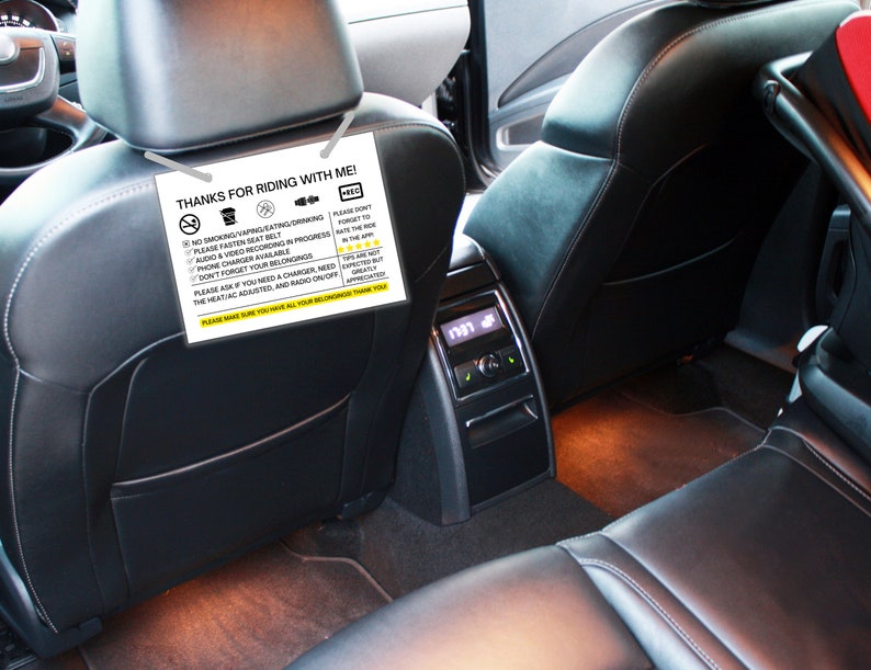 Printable Rideshare Sign, Rideshare Editable Template, Uber Sign, Lyft ...