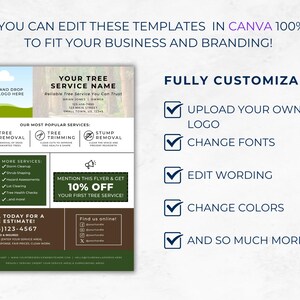 Tree Service Sales Flyer, Flyer Template Tree Removal, Tree Care Poster ...