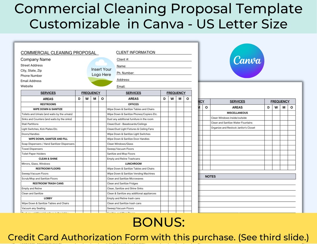 Cleaning Service Proposal, Commercial Cleaning Business, Cleaning ...