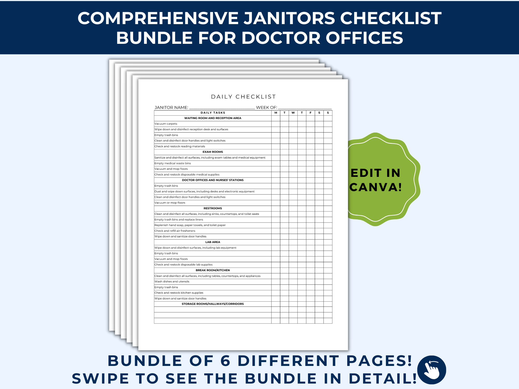 Commercial Cleaning, Cleaning Business Checklist, Doctor Office ...