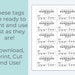 Printable Care Tag, Care Labels, Handmade for You, Washing Instructions ...