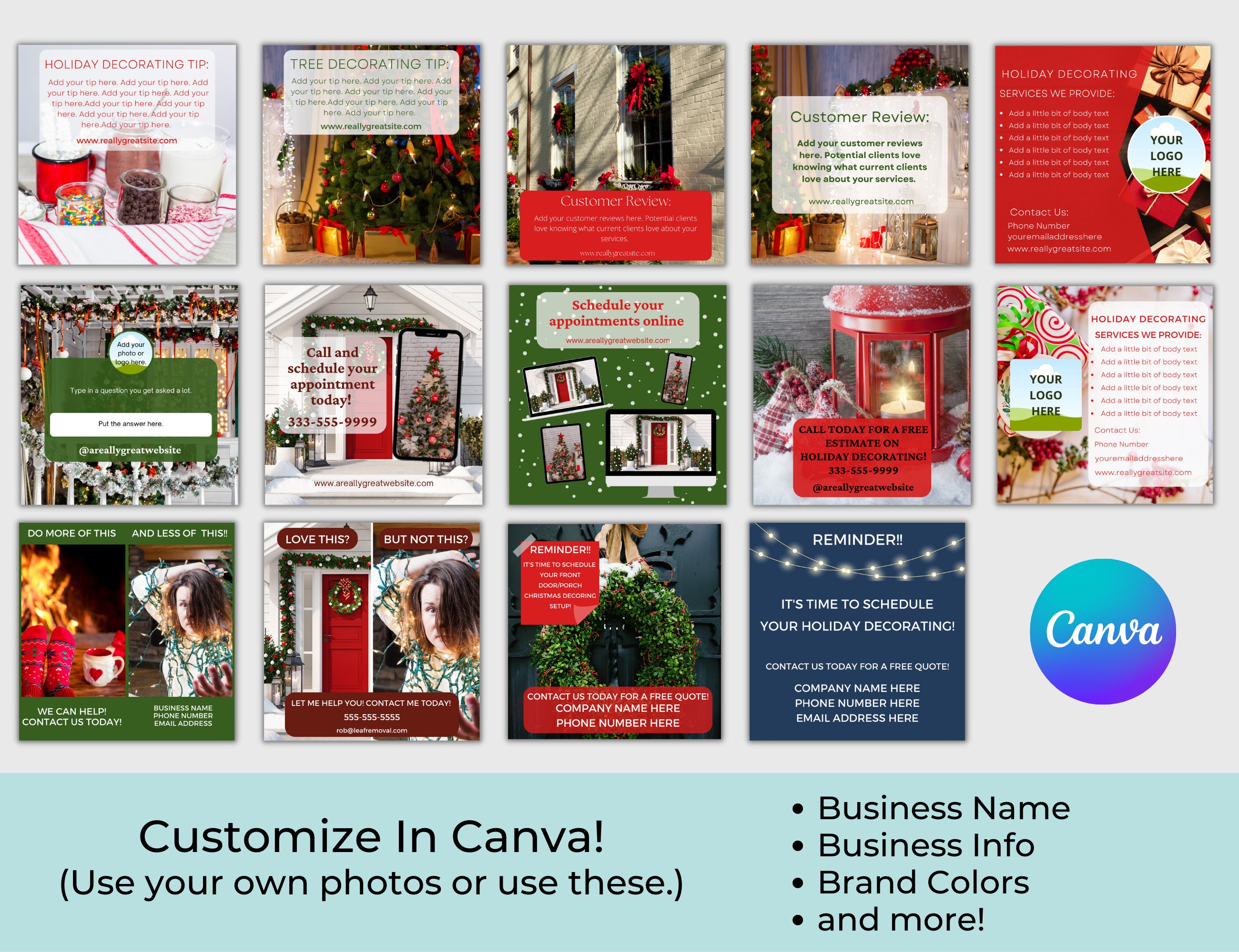 Christmas Decorating Instagram Post, Christmas Tree Decorating, Front ...