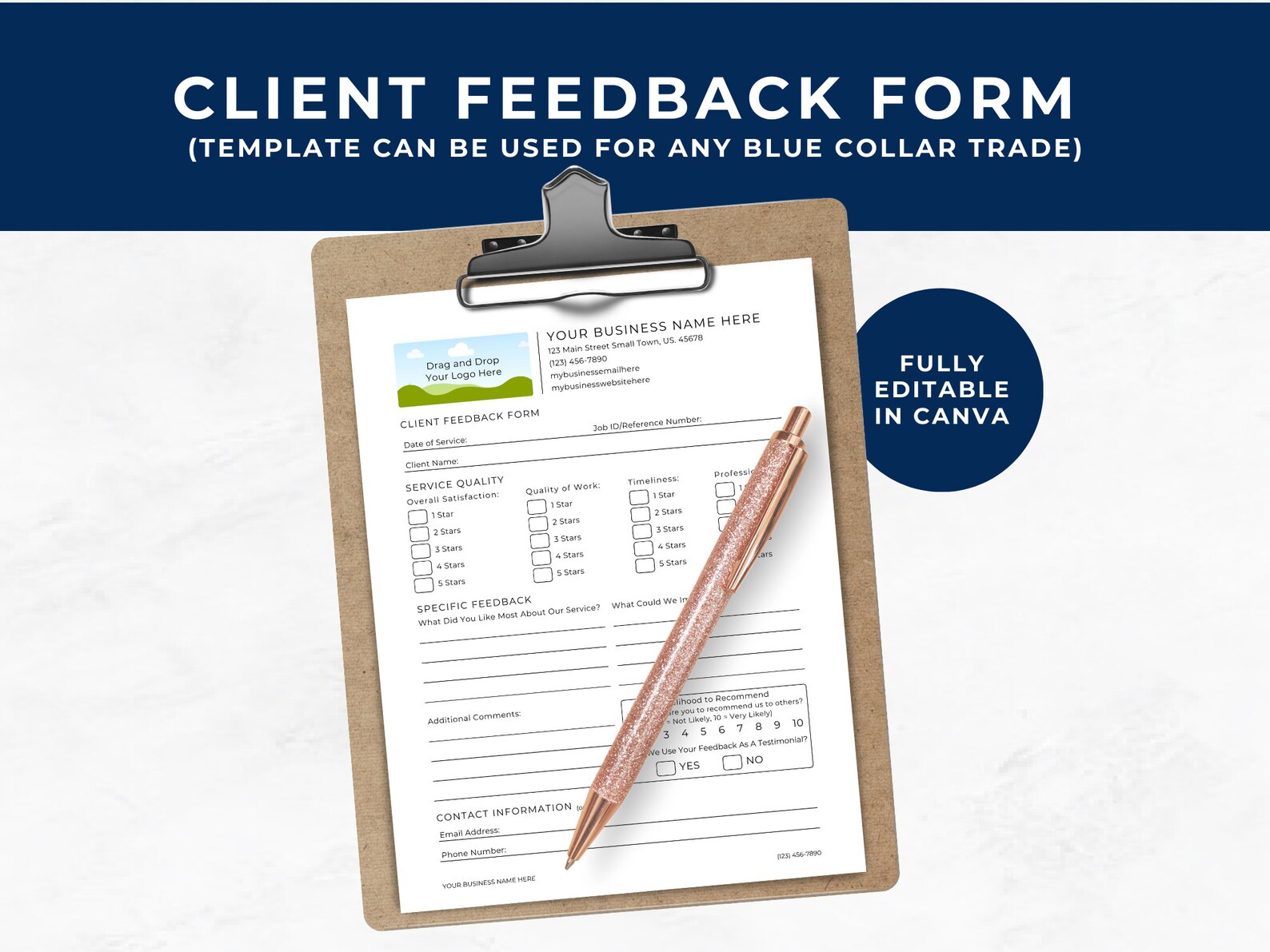 Client Feedback Form, Customer Feedback, Customer Review Template, End ...