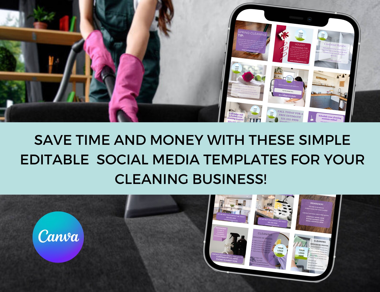 Residential Cleaning Instagram Post, Cleaning Business Facebook Post ...