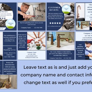 Instagram Post for Plumbing Service, Facebook Post for Plumbers, Social ...