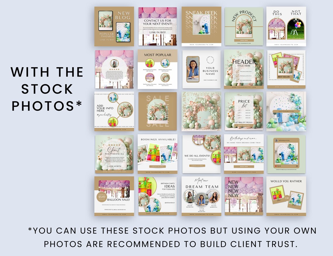 Balloon Decor Social Media Posts, Instagram, Facebook, Social Media ...