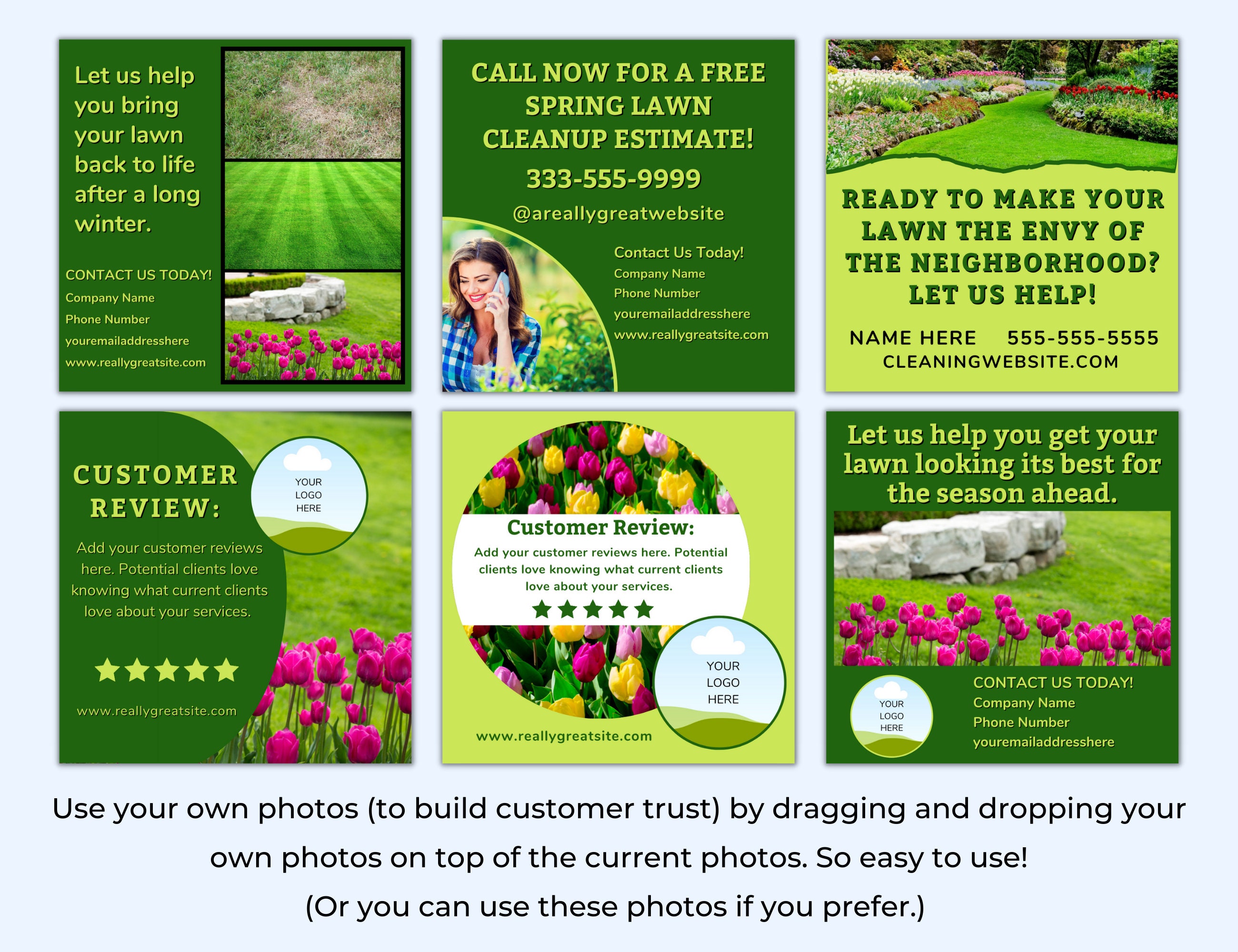 Spring Lawn Care, Yard Cleanup, Landscaping Business, Social Media ...