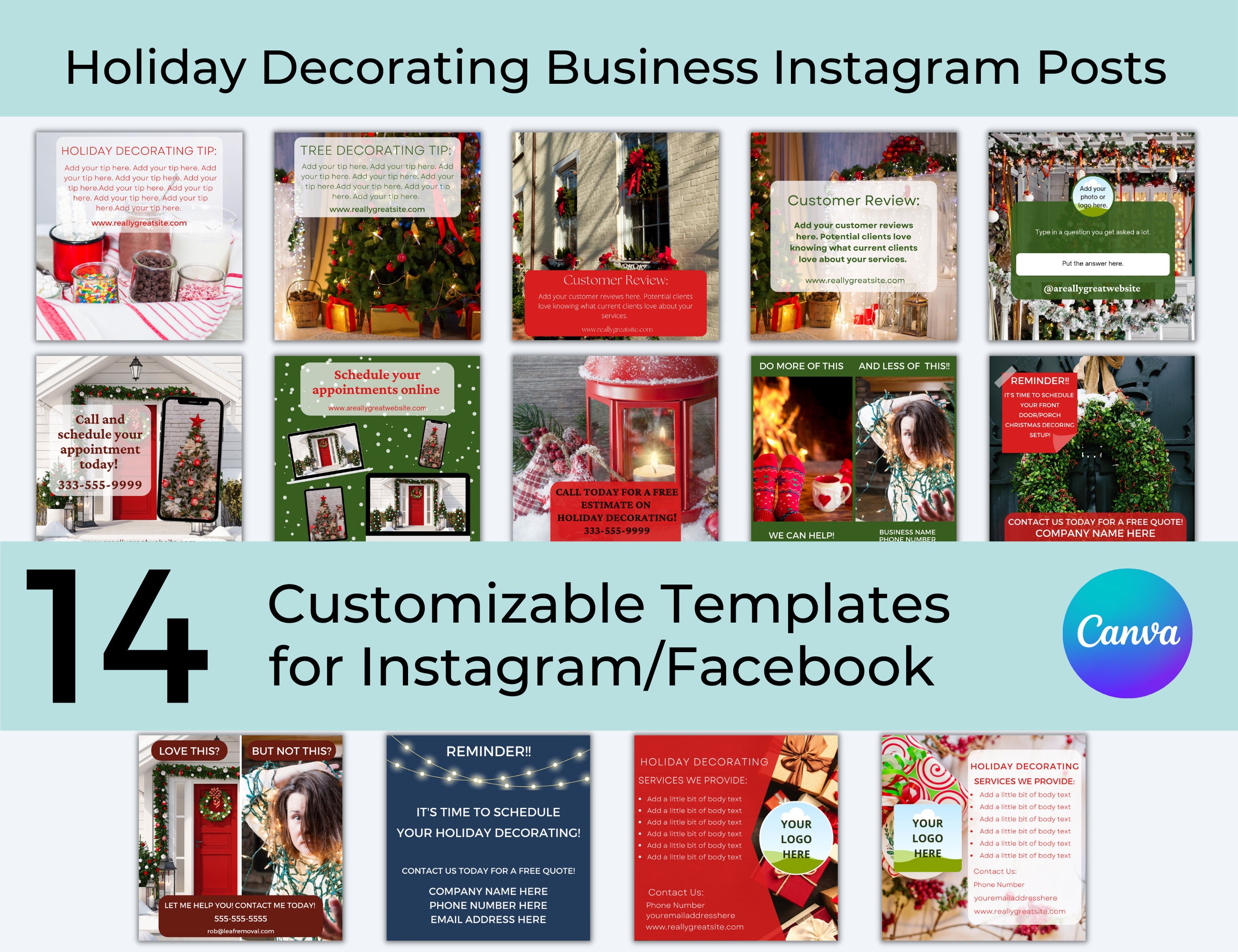 Christmas Decorating Instagram Post, Christmas Tree Decorating, Front ...