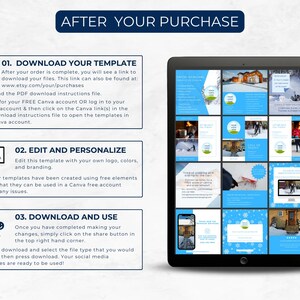 Snow Plowing Instagram Post, Snow Removal Facebook Post, Canva Editable ...