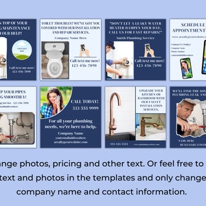 Instagram Post for Plumbing Service, Facebook Post for Plumbers, Social ...