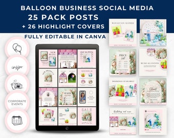 Balloon Decor Social Media Posts, Instagram, Facebook, Social Media ...