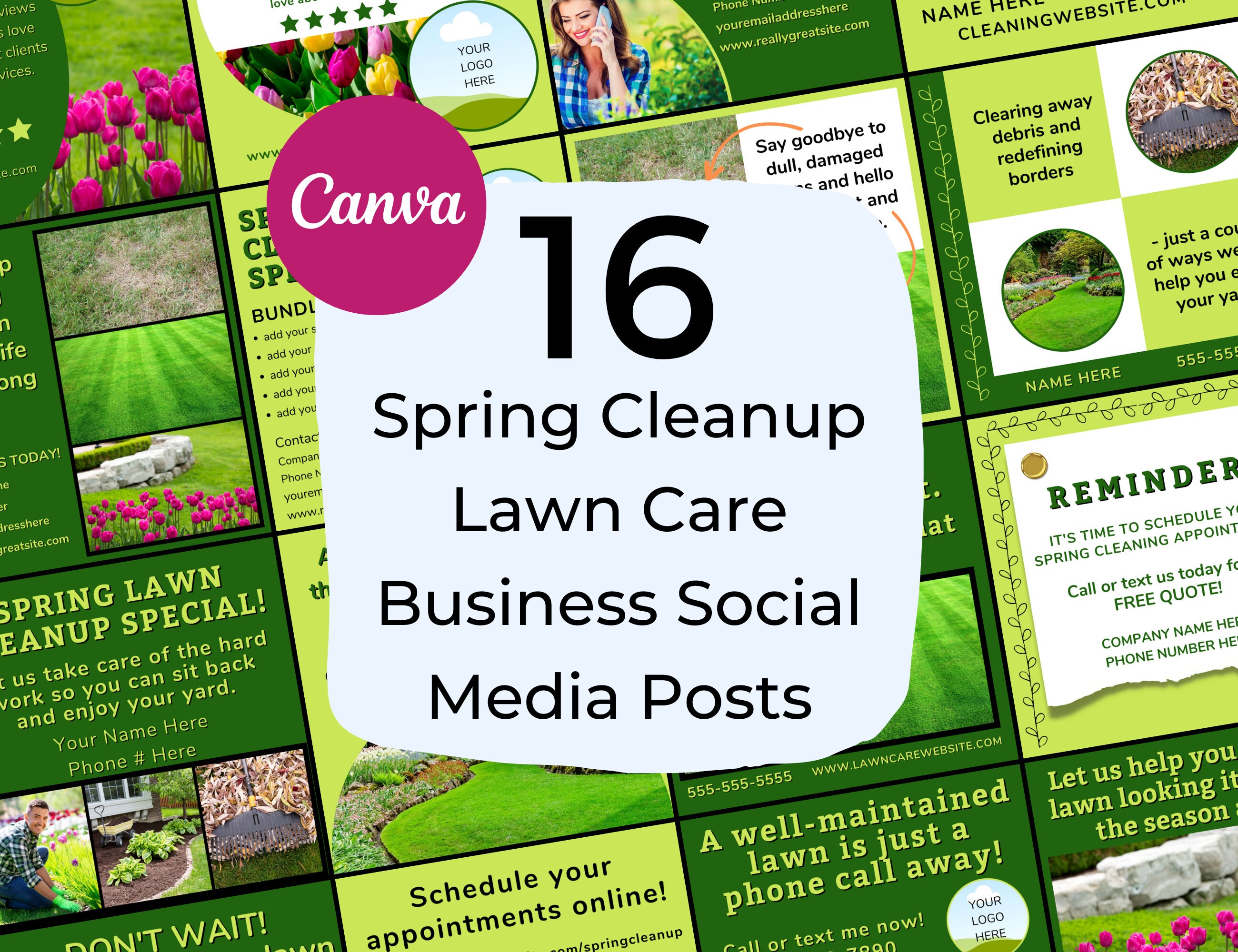Spring Lawn Care, Yard Cleanup, Landscaping Business, Social Media ...