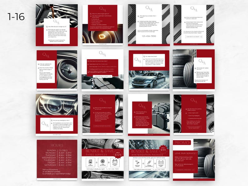 Mechanic Social Media, Instagram Template Mechanic, Car Dealership ...