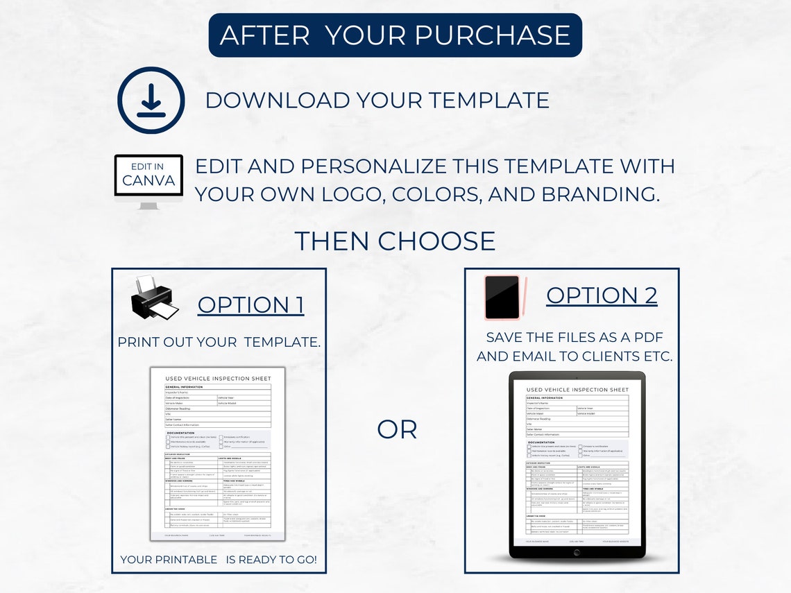 Used Vehicle Inspection Checklist, Second Hand Car Inspection Sheet ...
