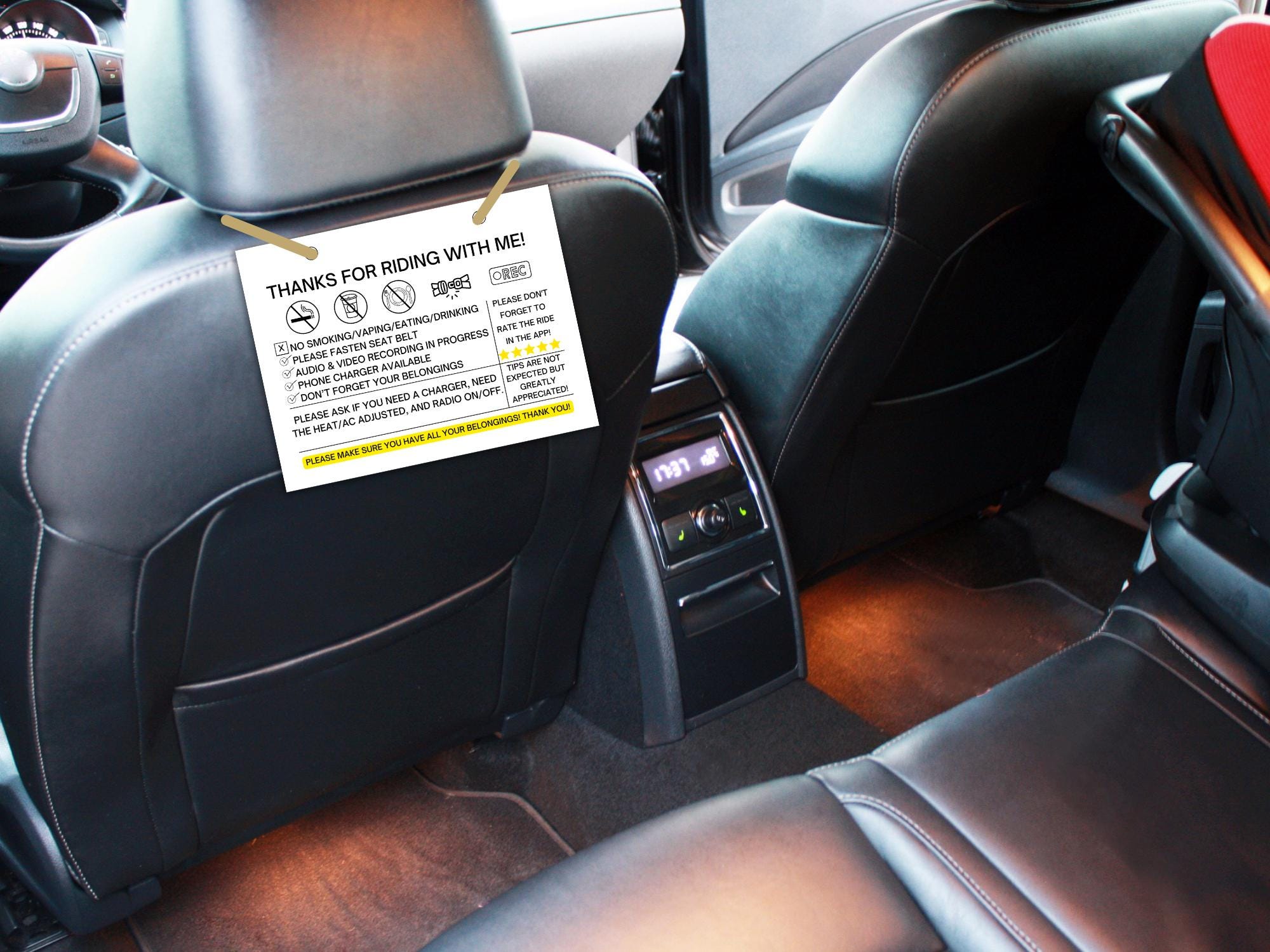 Printable Rideshare Sign, Rideshare Editable Template, Uber Sign, Lyft ...