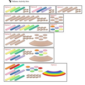 Balance Activity Sets- Gross Motor Skill Development, Learning Play ...