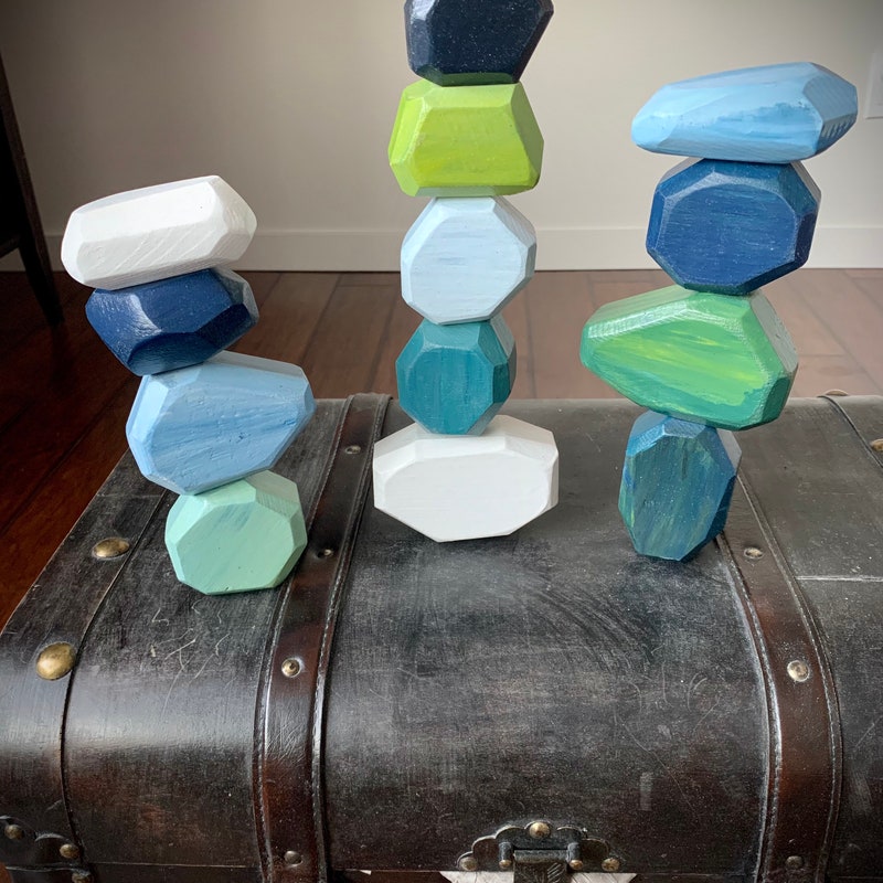 Wooden Balance Block Toys - Etsy