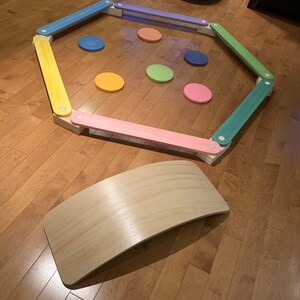Balance Activity Sets : Balance Beams, Stepping Stones, Wobble Board ...