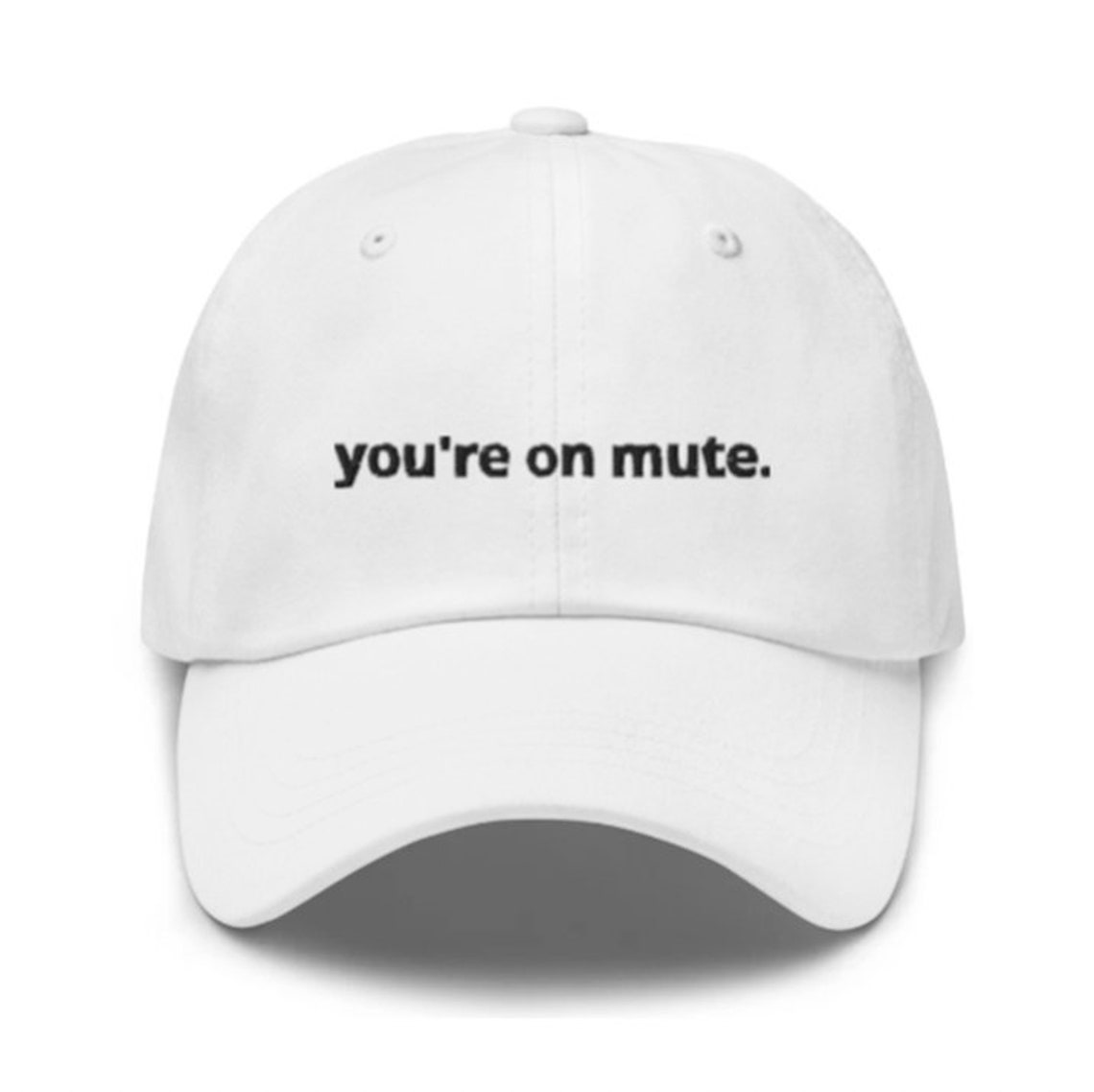 You're on Mute Embroidered Hat dad Hat - Etsy
